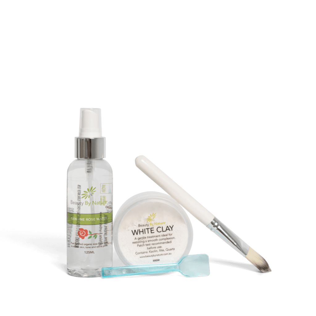 White clay Mask Kit White purified remineralising and cleansing clay